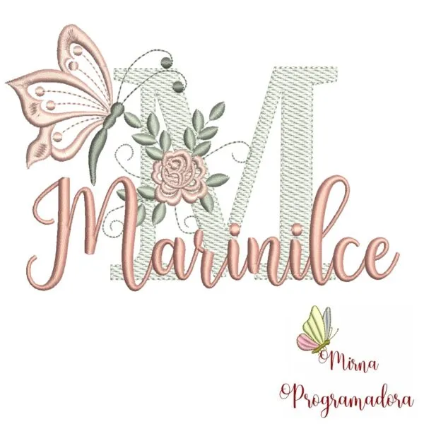 Matriz de Bordado - Nome Maria Fernanda - SHOP BAZAR & CIA