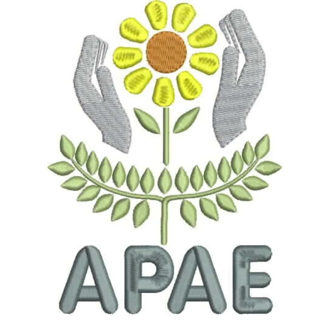 Matriz de bordado de logomarca APAE - SHOP BAZAR & CIA