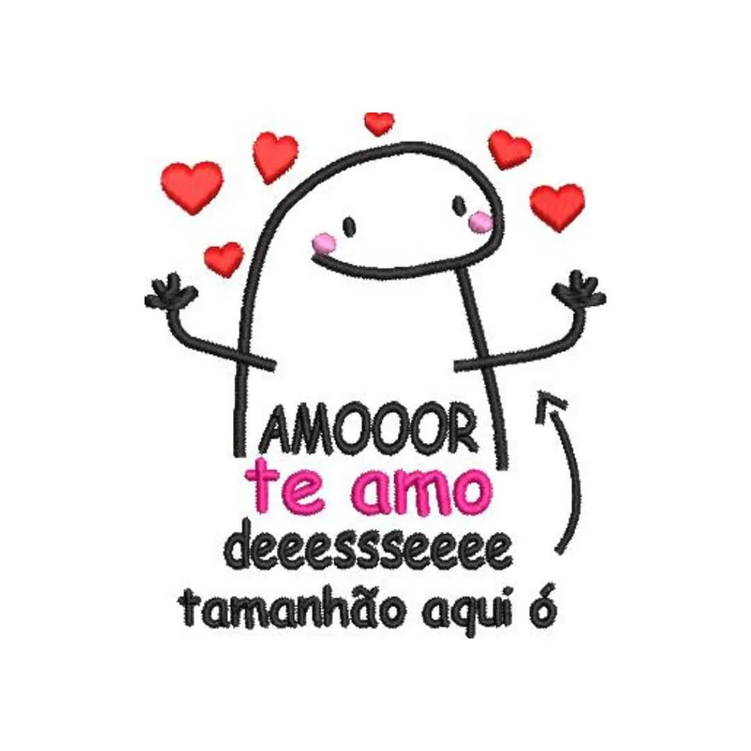 Matriz de Bordado - Flork-Eu te amo Matriz de Bordado - Flork-Eu te amo