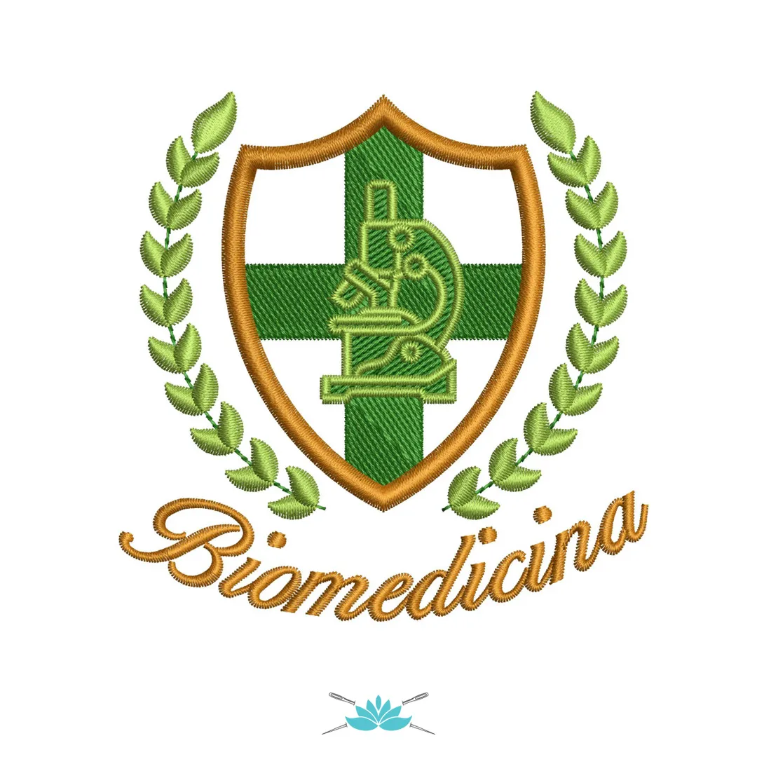 Matriz de Bordado - Símbolo Biomedicina 02 - BM - SHOP BAZAR & CIA