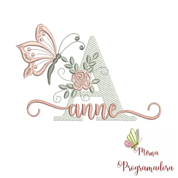 Matriz de Bordado - Nome Anne - SHOP BAZAR & CIA